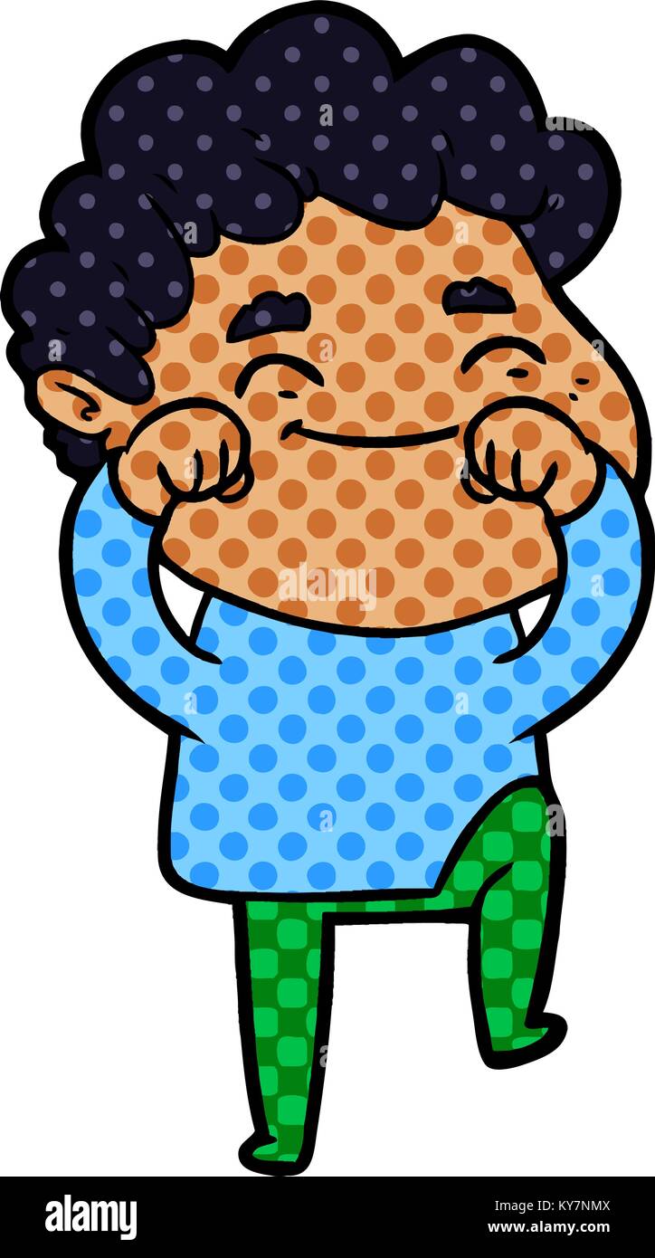 cartoon friendly man Stock Vector Image & Art - Alamy