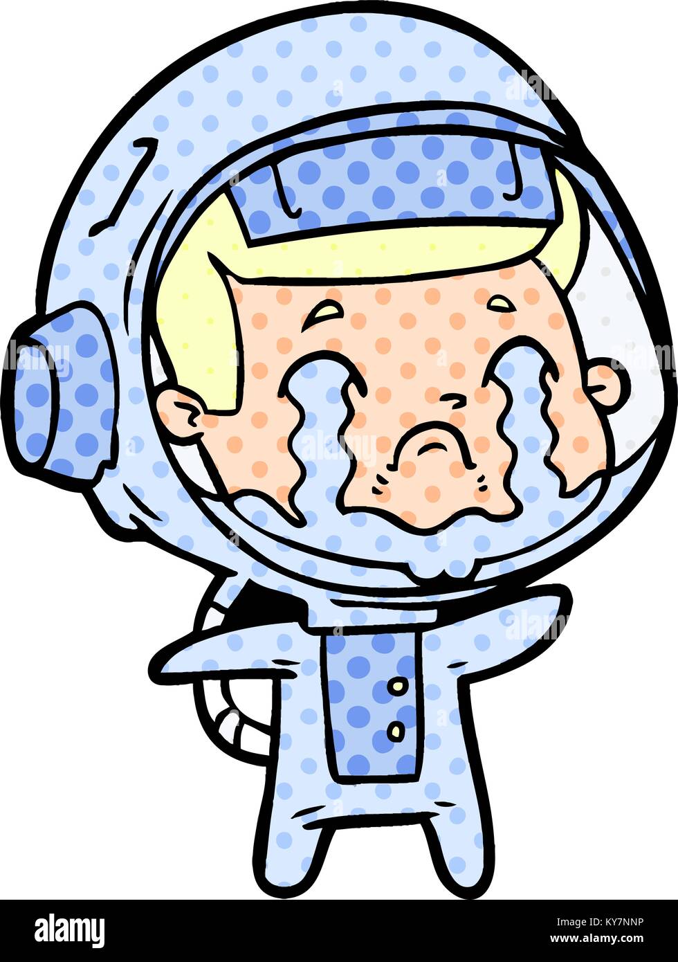 cartoon crying astronaut Stock Vector Image & Art - Alamy