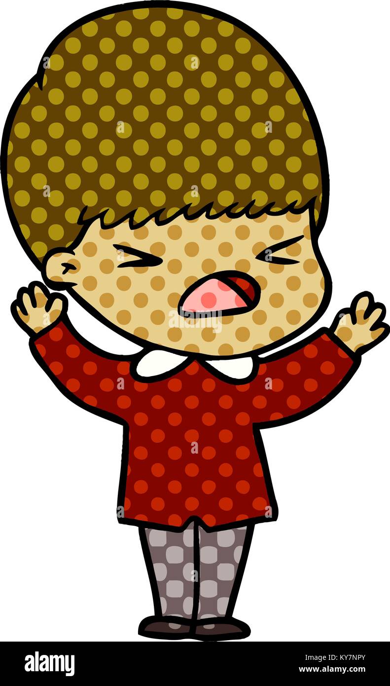 cartoon stressed man Stock Vector Image & Art - Alamy