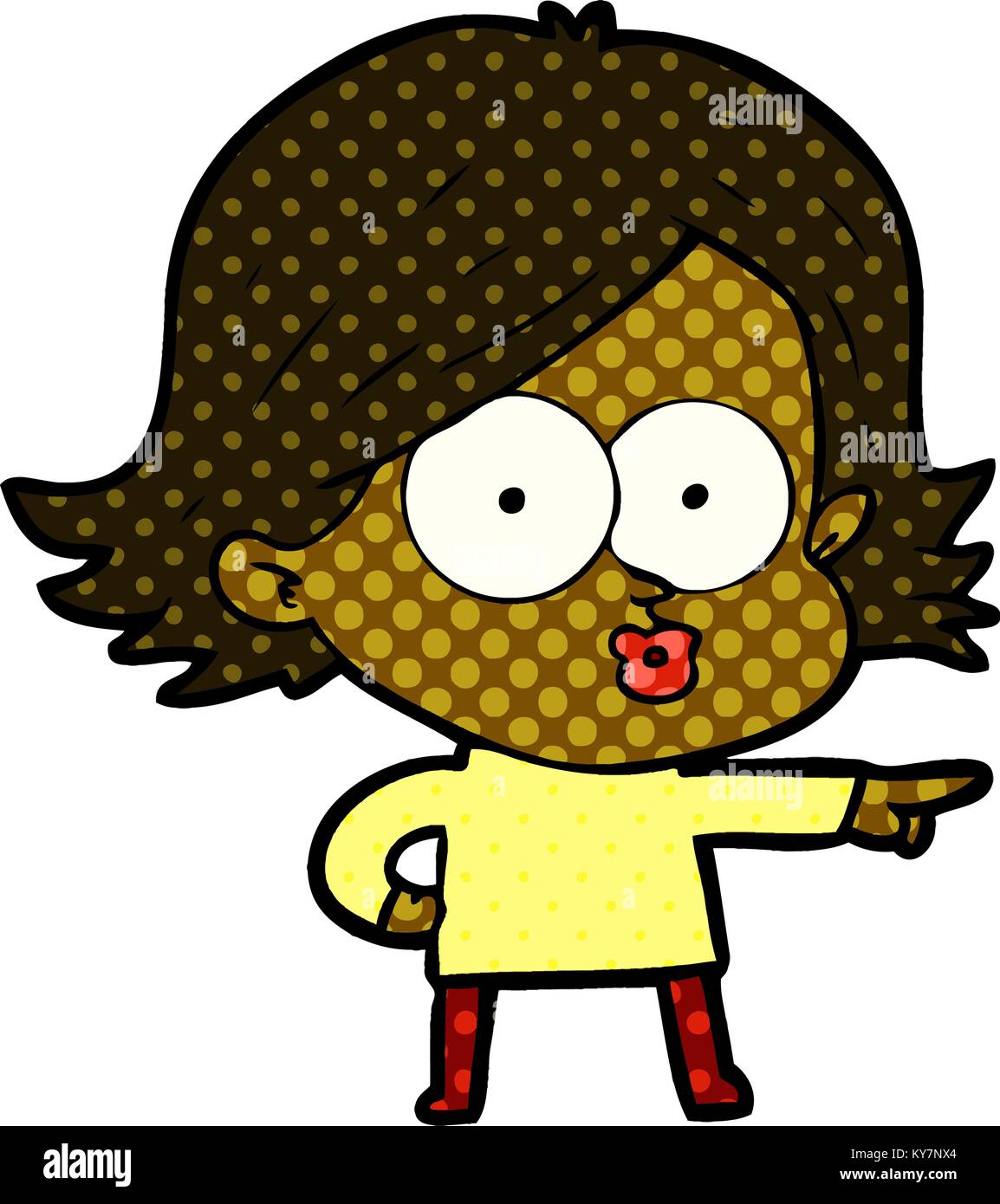 cartoon girl pouting Stock Vector Image & Art - Alamy