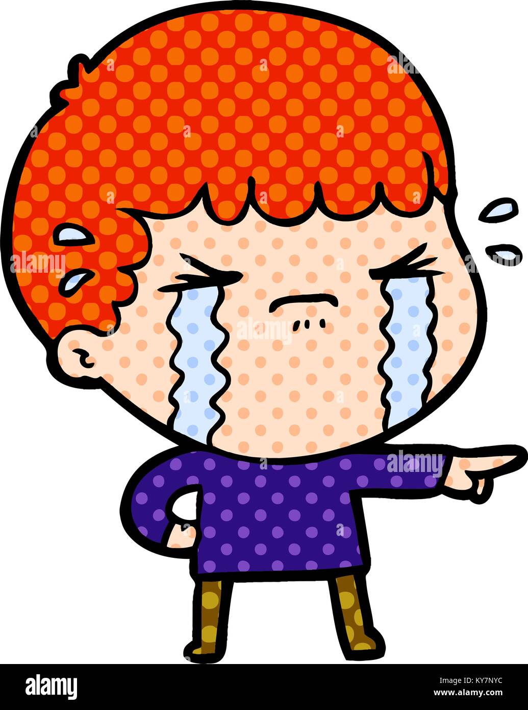 cartoon man crying Stock Vector Image & Art - Alamy