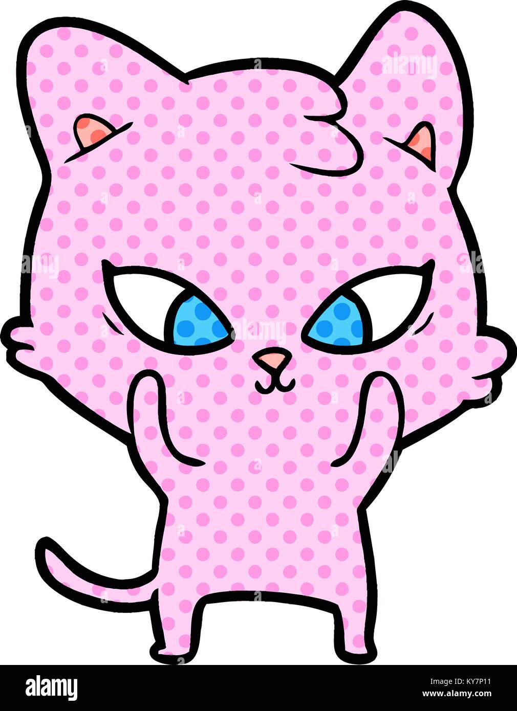 Cute Cartoon Cat Stock Vector Image And Art Alamy