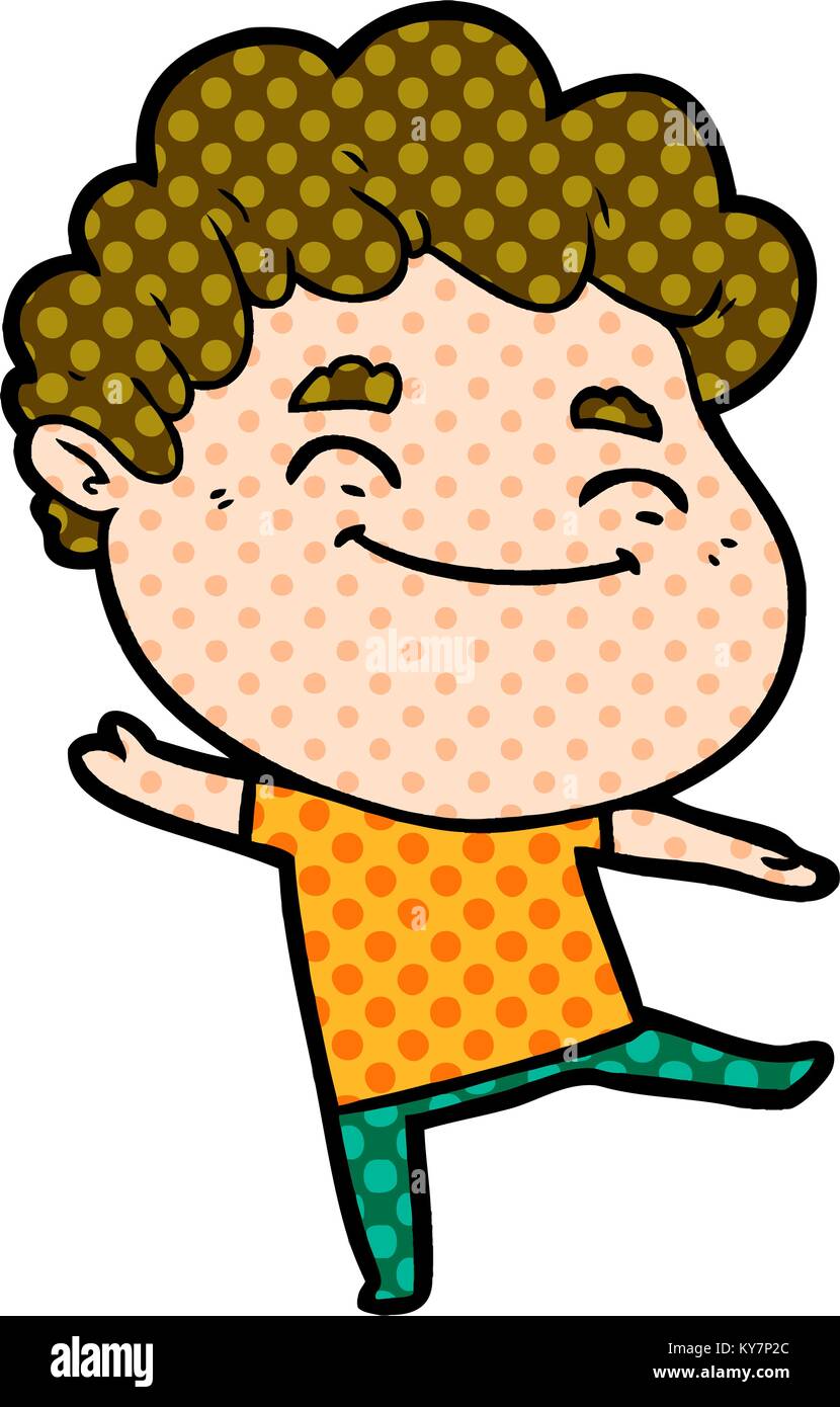 cartoon friendly man Stock Vector Image & Art - Alamy