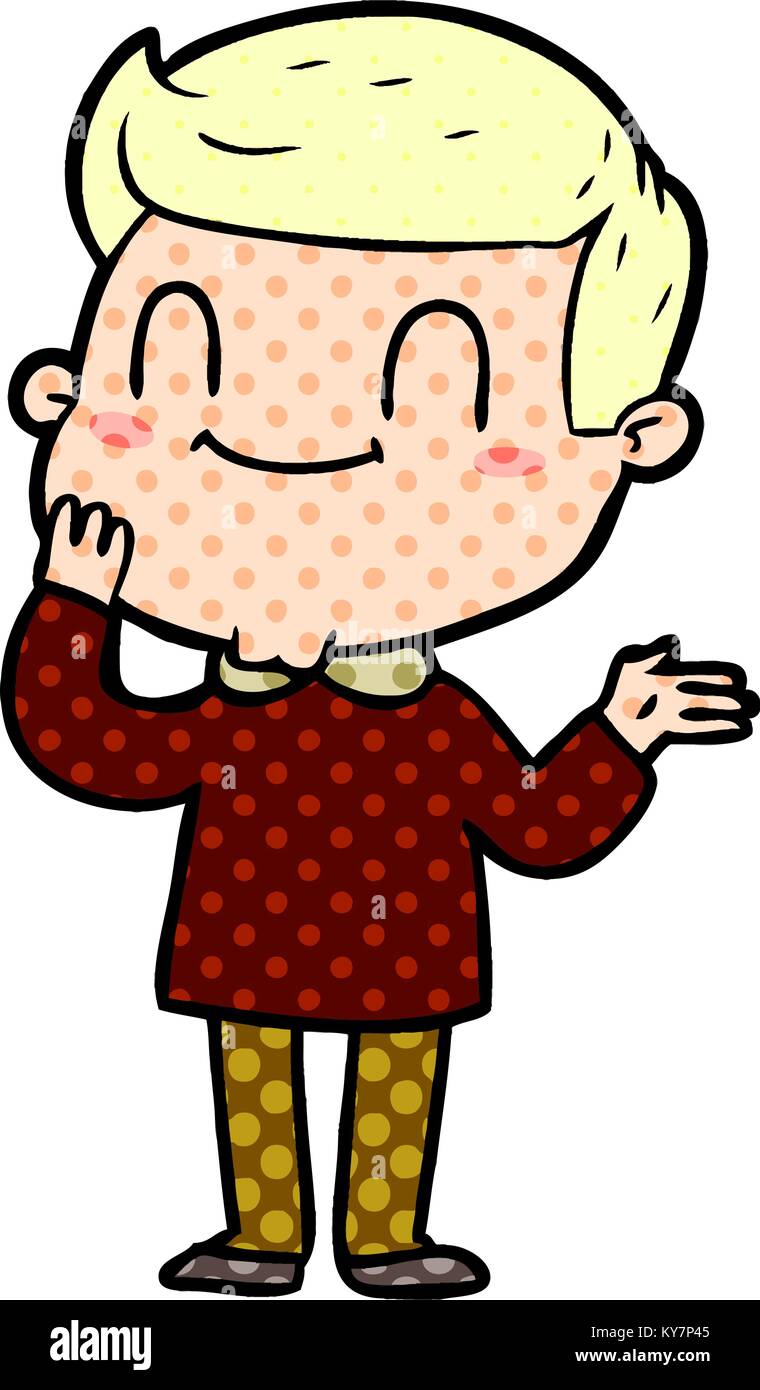 cartoon friendly man Stock Vector Image & Art - Alamy