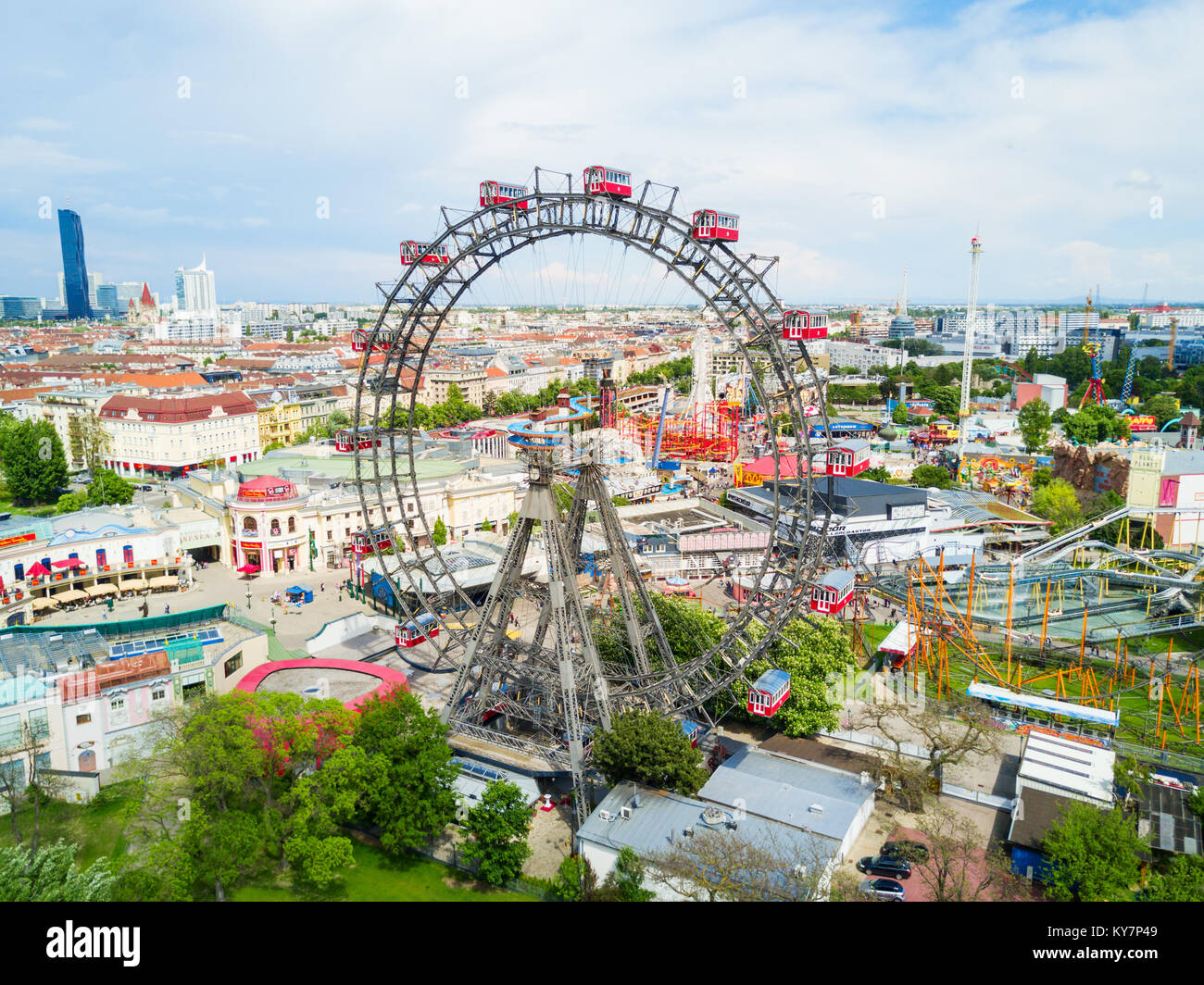 VIENNA, AUSTRIA - MAY 13, 2017: The Wurstelprater or Wurstel Prater ...