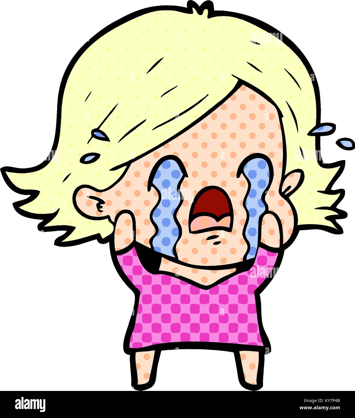 cartoon woman crying Stock Vector Image & Art - Alamy