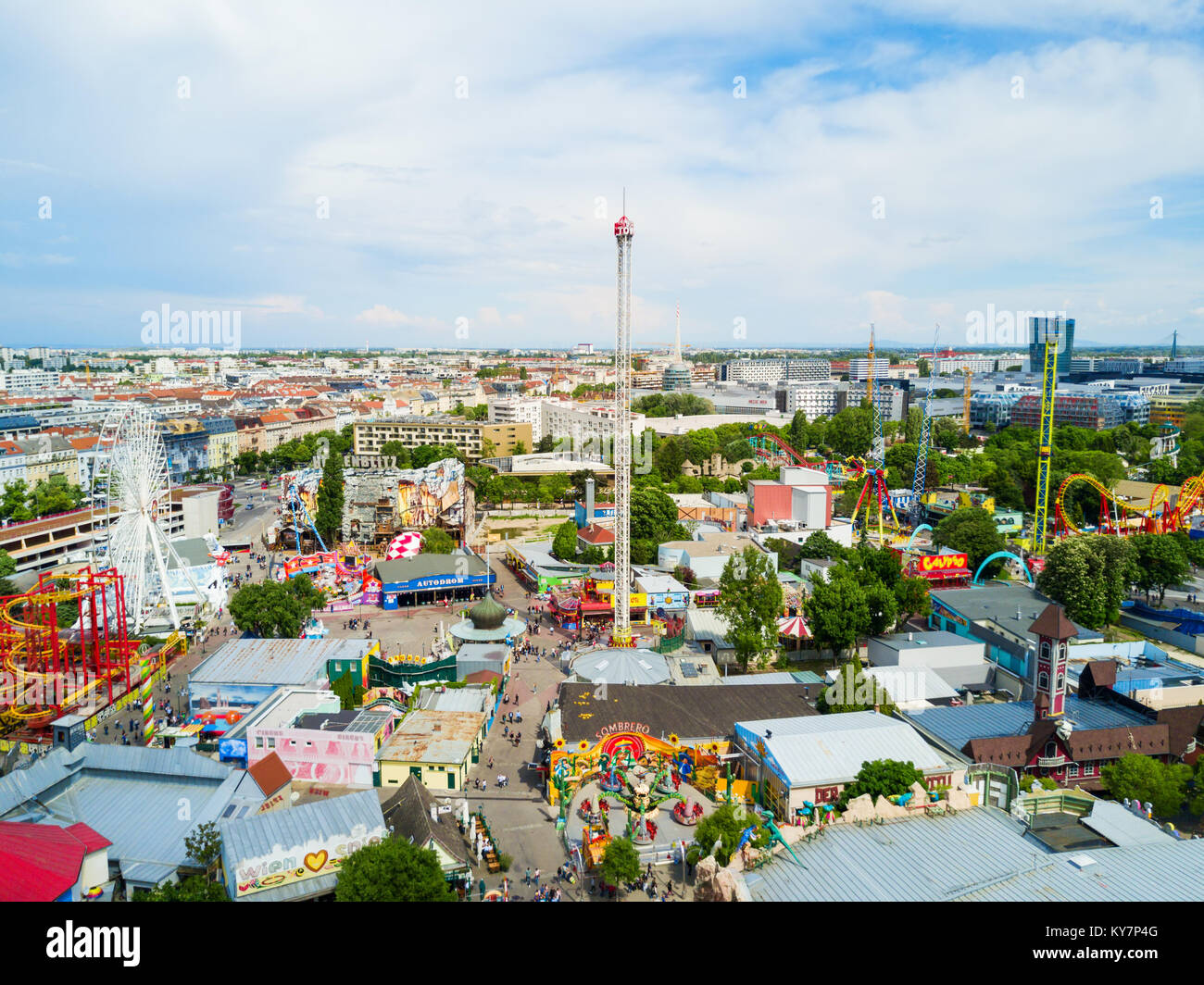 VIENNA, AUSTRIA - MAY 13, 2017: The Wurstelprater or Wurstel Prater ...