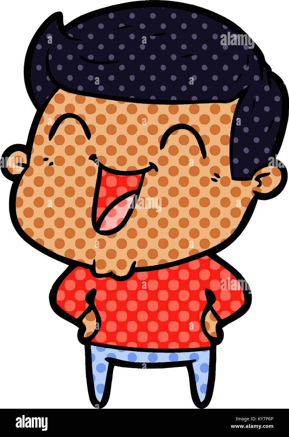 cartoon man laughing Stock Vector Image & Art - Alamy