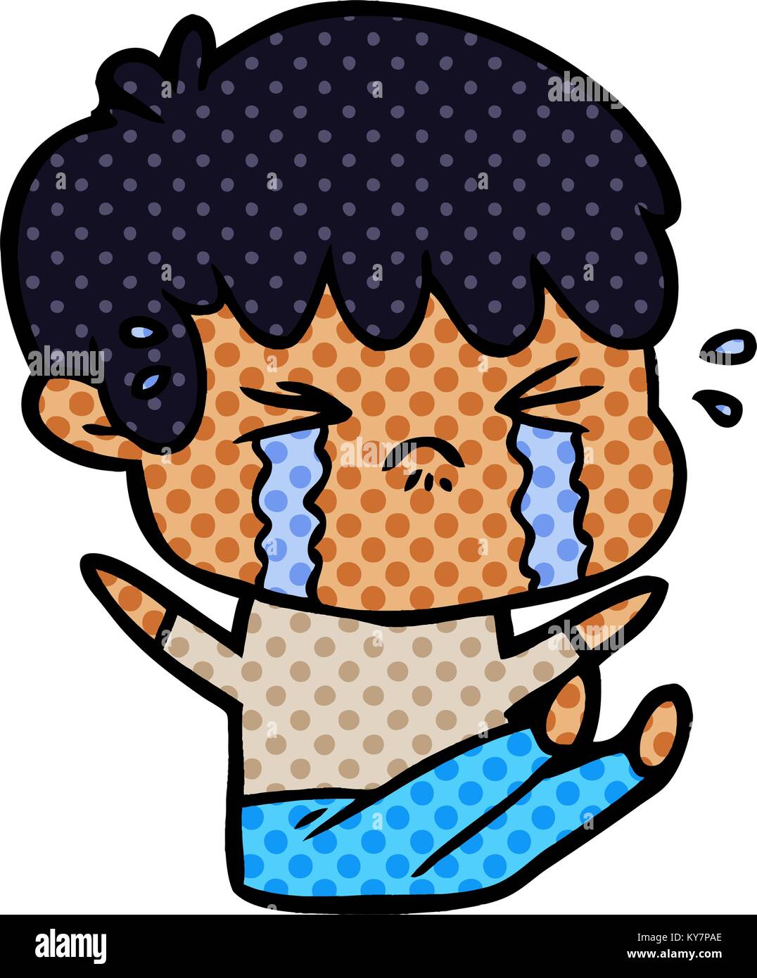 cartoon boy crying Stock Vector Image & Art - Alamy