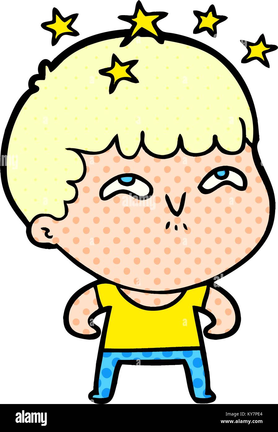 cartoon amazed boy Stock Vector Image & Art - Alamy
