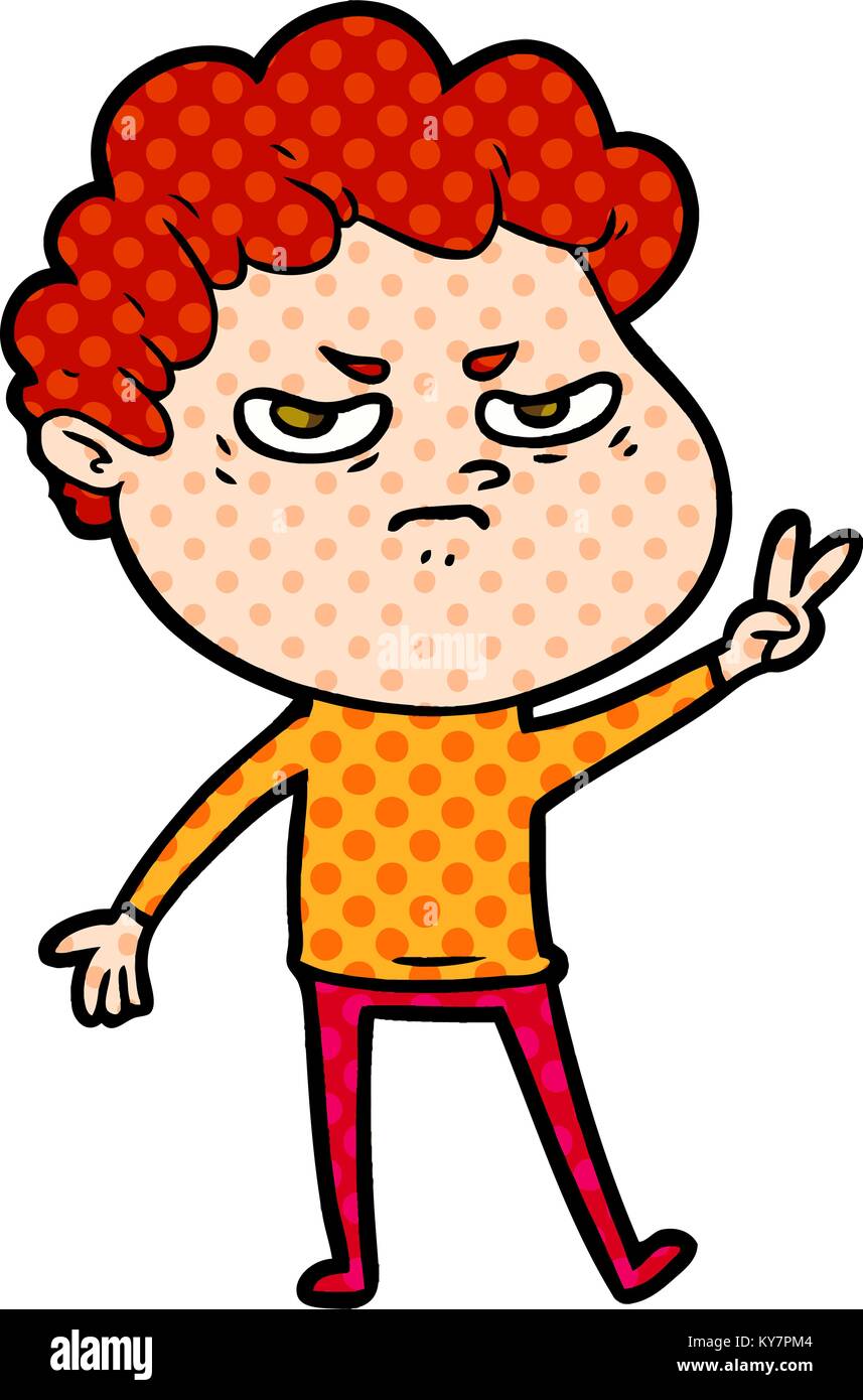 cartoon angry man Stock Vector Image & Art - Alamy