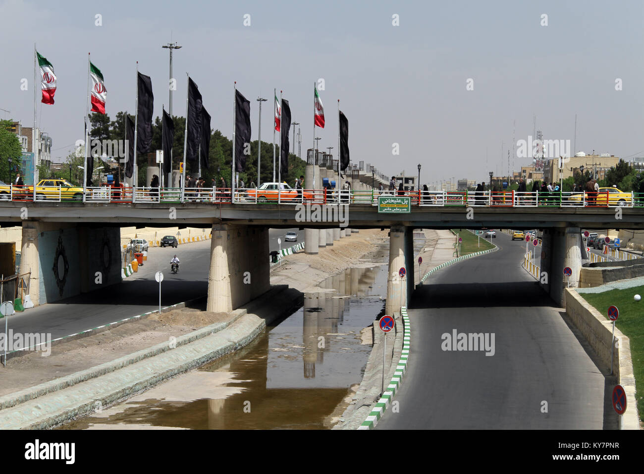 Bridge and road in Qom, Iran Stock Photo - Alamy