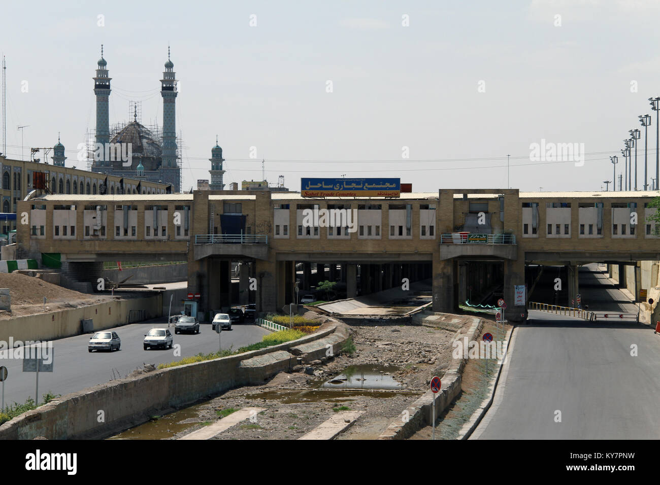 Bridge and road in Qom, Iran Stock Photo - Alamy