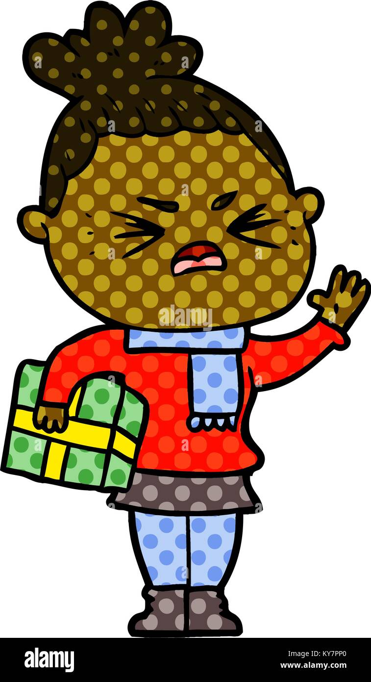 cartoon angry woman Stock Vector Image & Art - Alamy