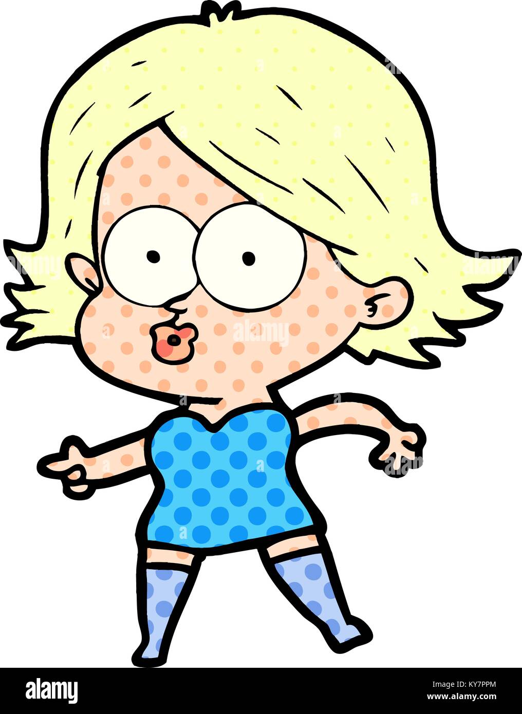 cartoon girl pouting Stock Vector Image & Art - Alamy