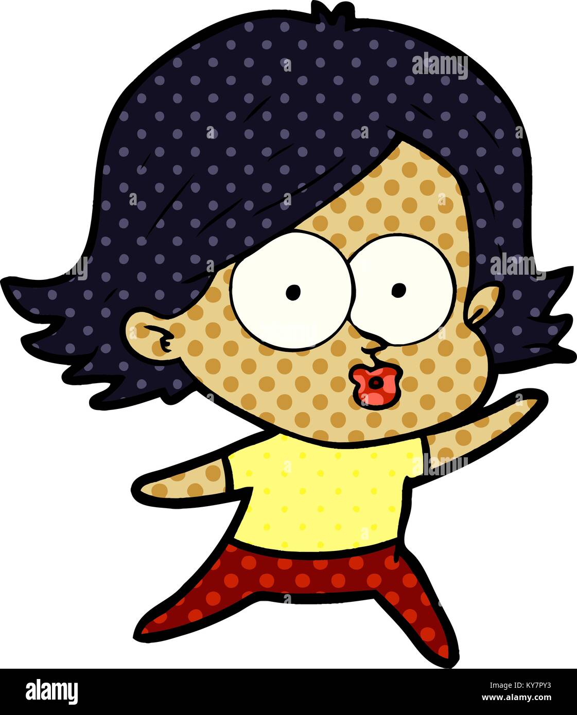 cartoon girl pouting Stock Vector Image & Art - Alamy