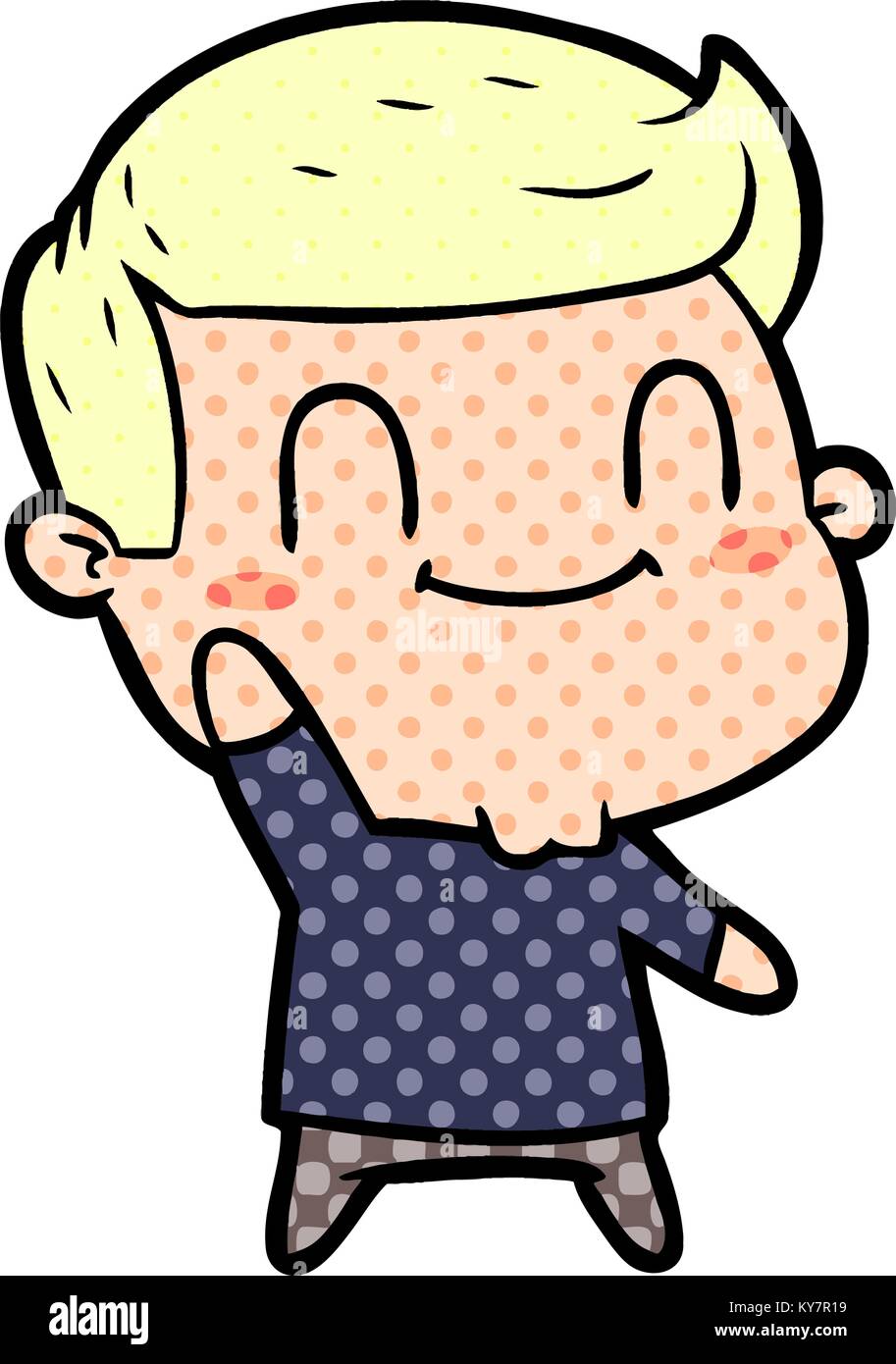 cartoon happy man Stock Vector Image & Art - Alamy