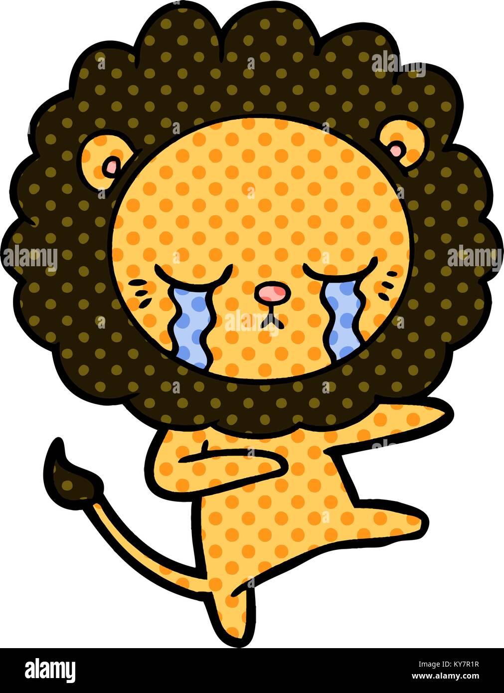 crying cartoon lion Stock Vector Image & Art - Alamy