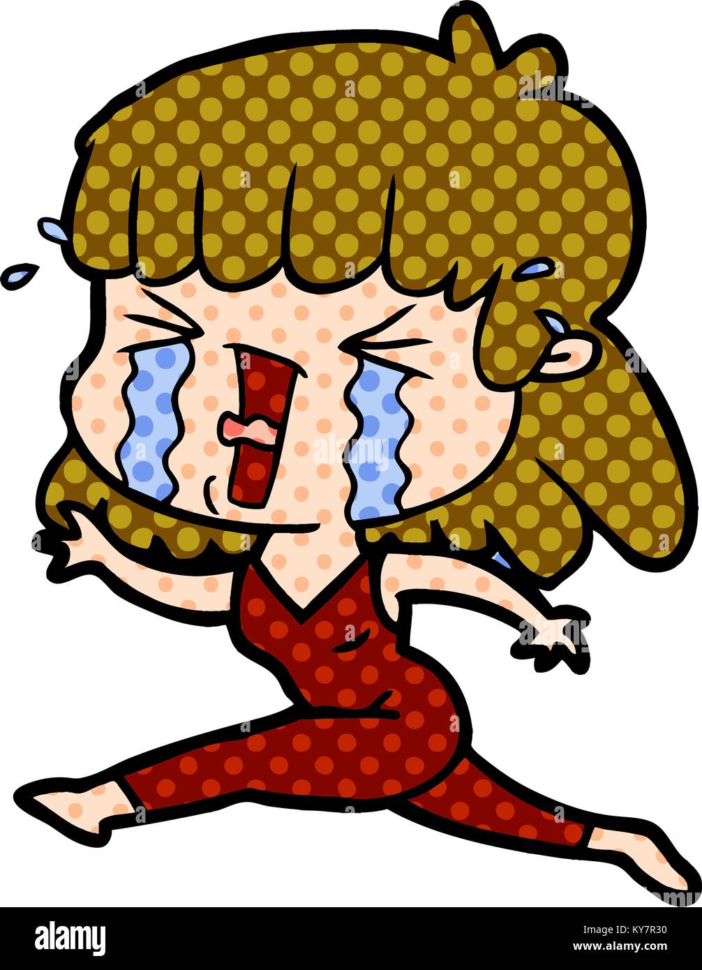 cartoon woman in tears Stock Vector Image & Art - Alamy