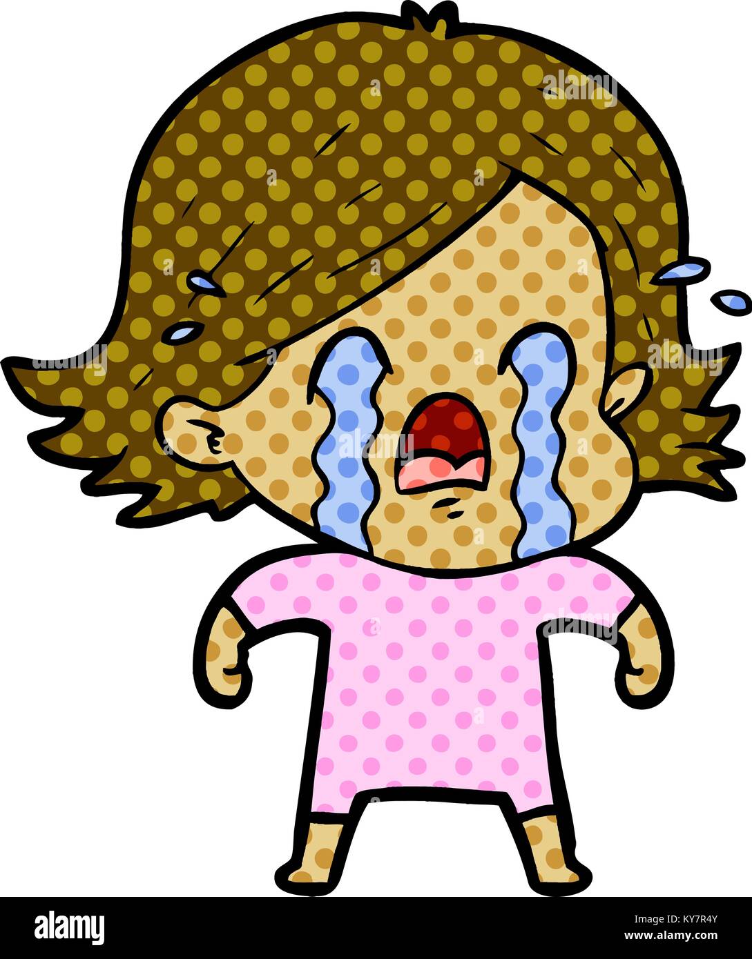 cartoon woman crying Stock Vector Image & Art - Alamy