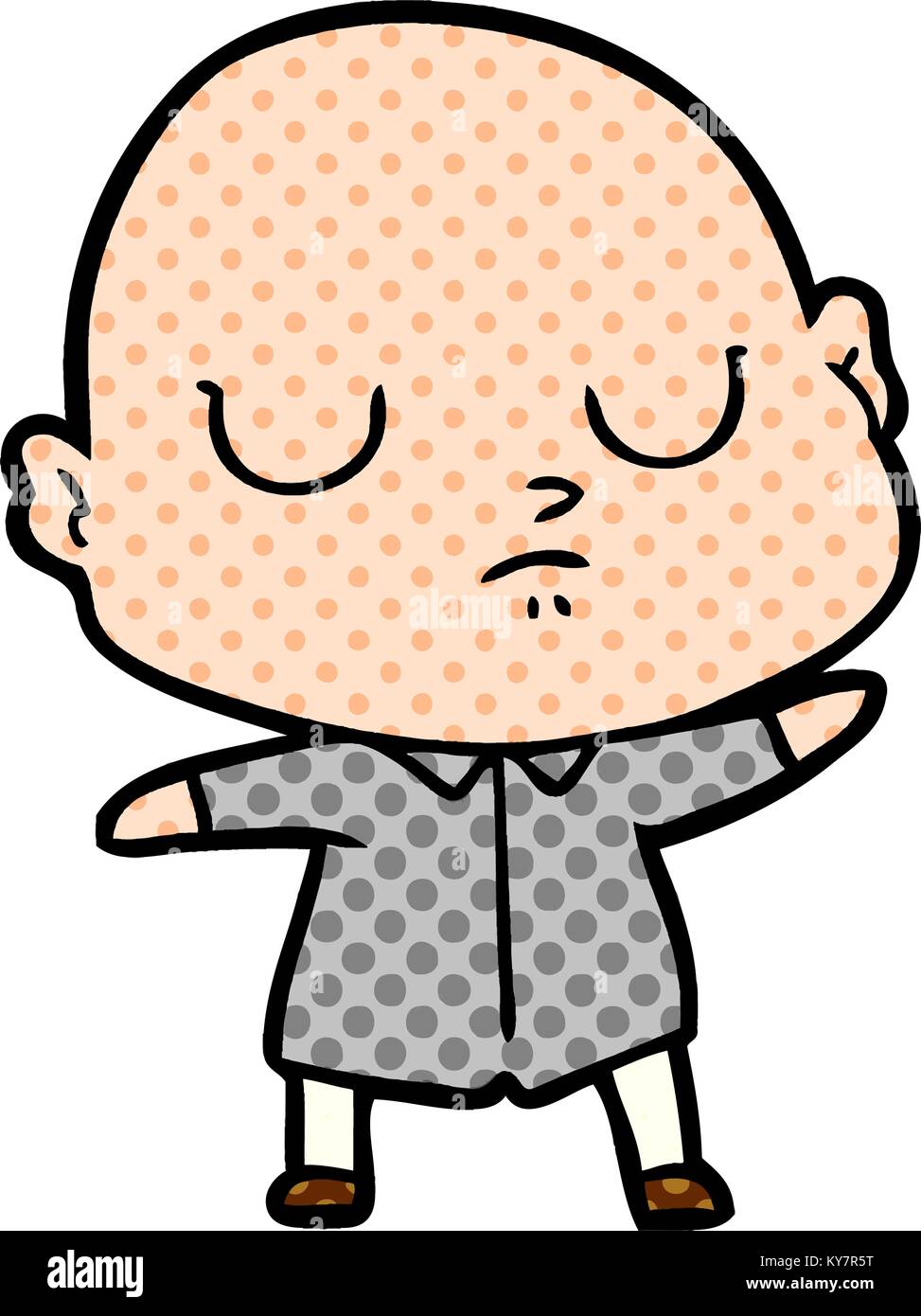 cartoon bald man Stock Vector Image & Art - Alamy