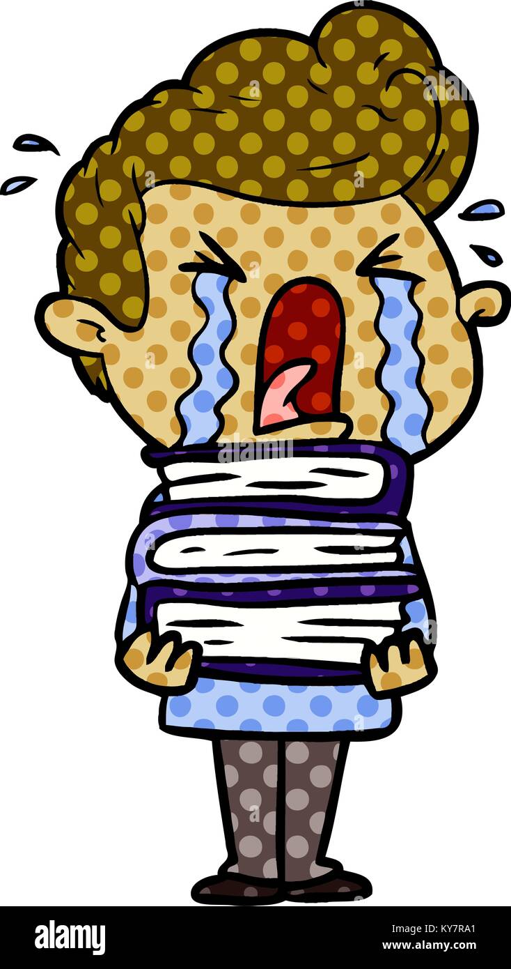cartoon crying man Stock Vector Image & Art - Alamy