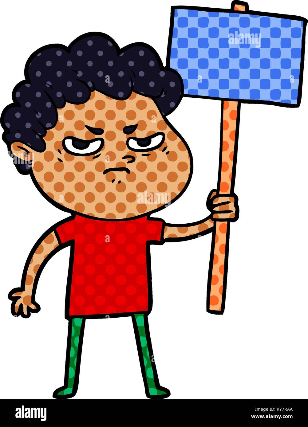 cartoon angry man Stock Vector Image & Art - Alamy