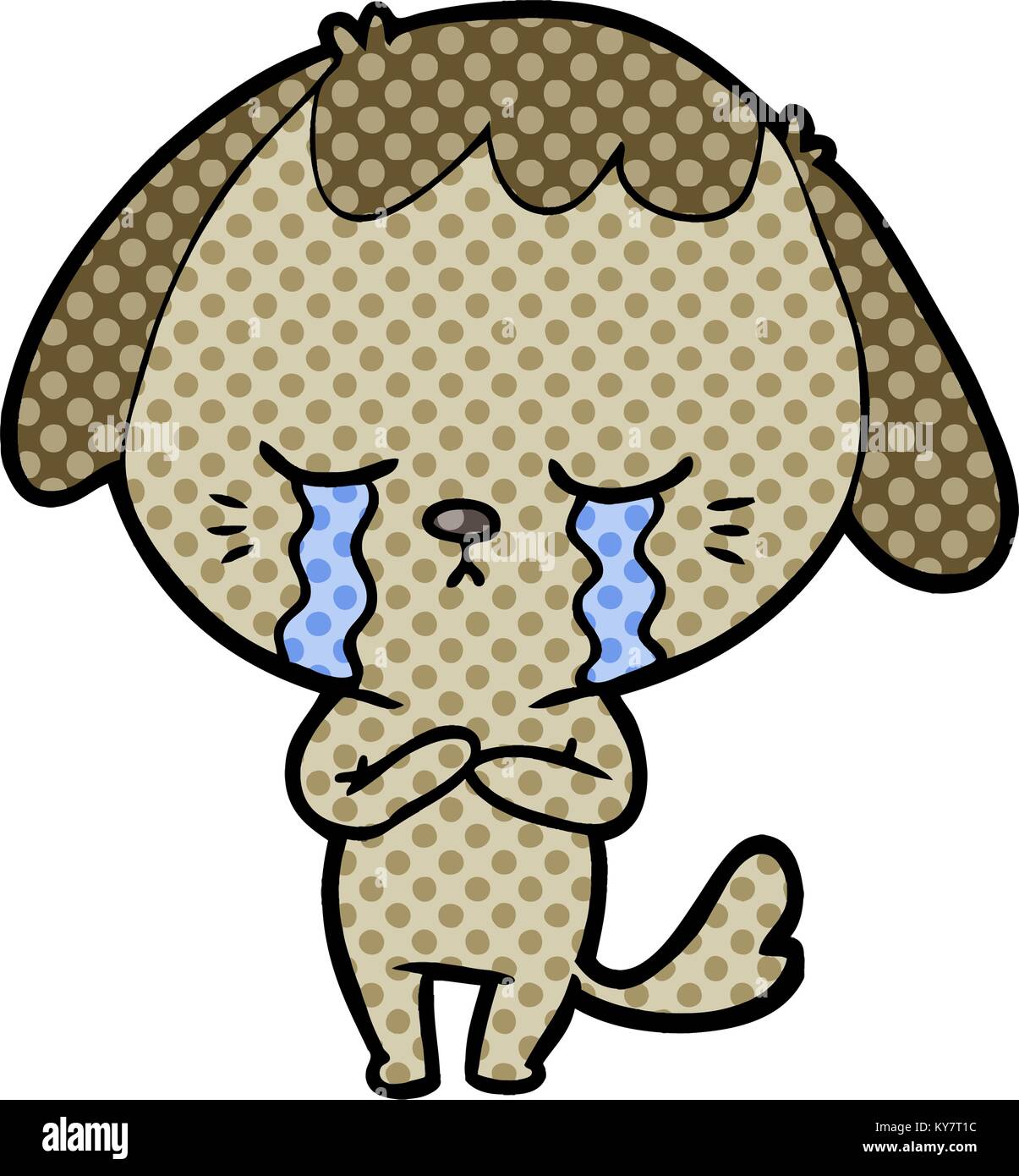 cartoon crying dog Stock Vector Image & Art - Alamy