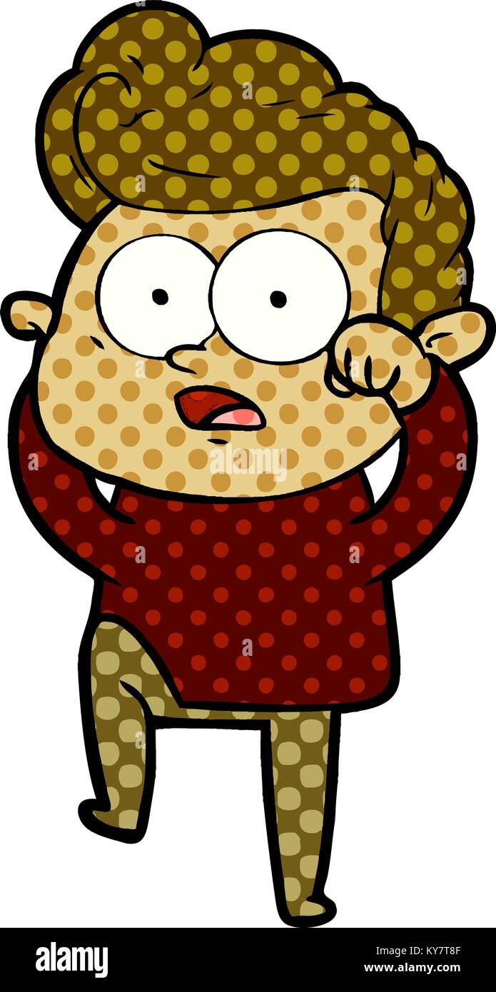 cartoon staring man Stock Vector Image & Art - Alamy