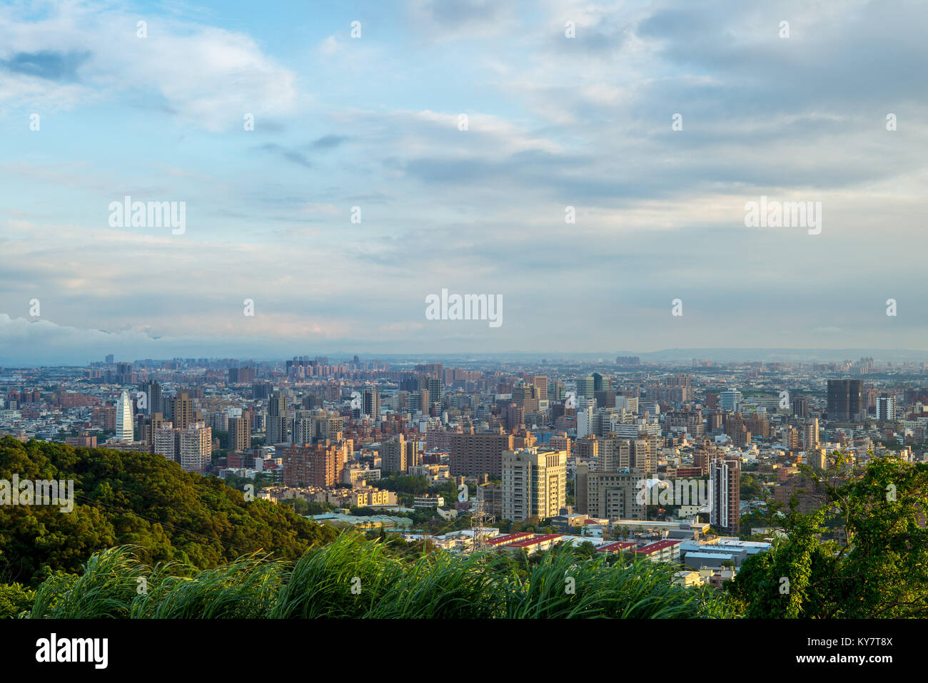 Aerial view of taoyuan city, taiwan Stock Photo - Alamy
