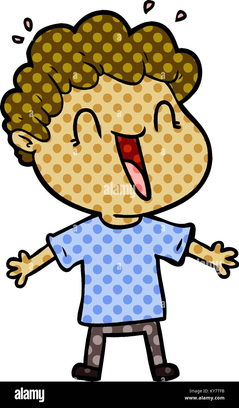 cartoon happy man Stock Vector Image & Art - Alamy