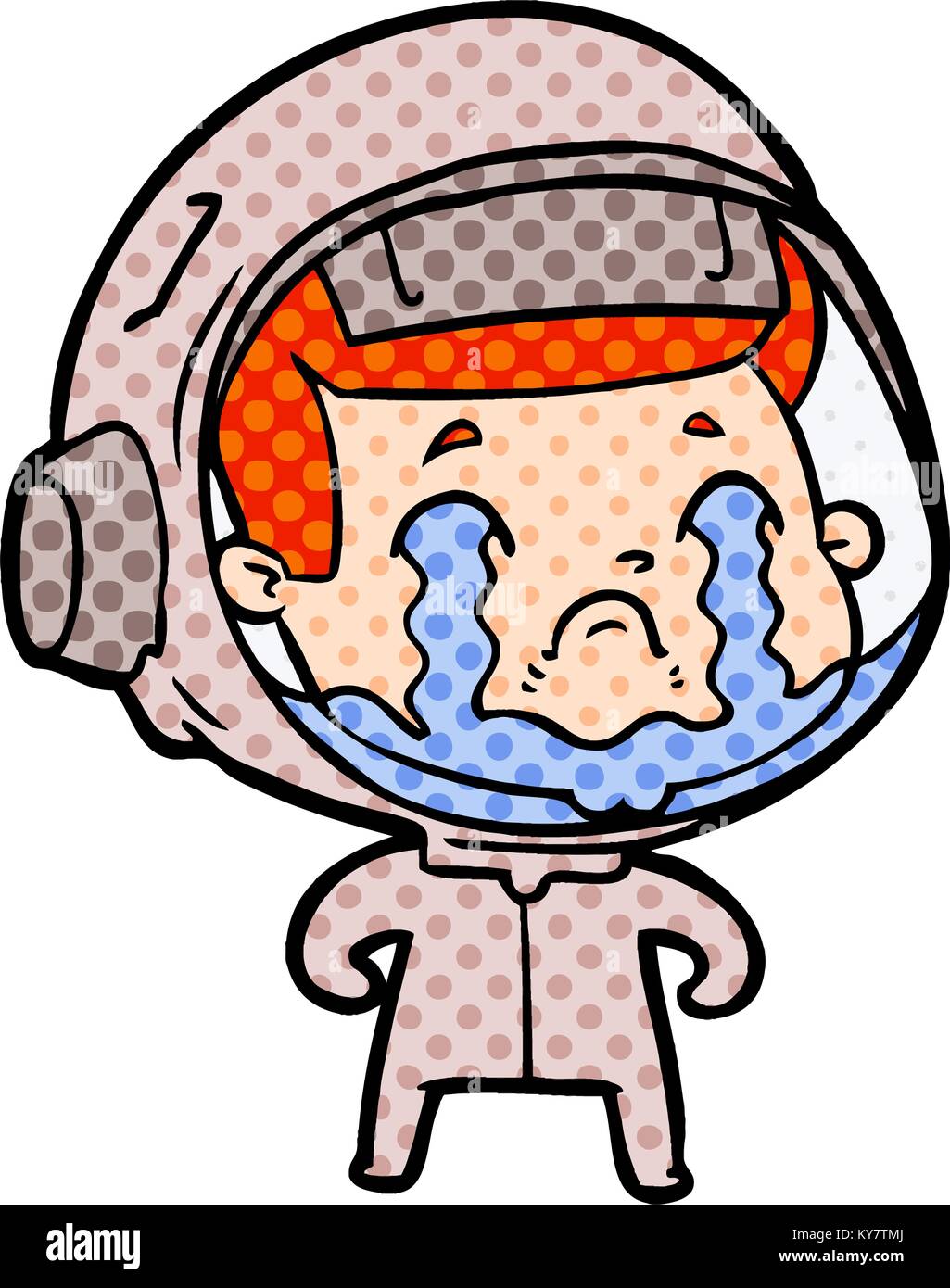cartoon crying astronaut Stock Vector Image & Art - Alamy