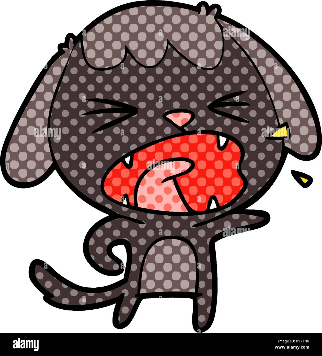 cute cartoon dog barking Stock Vector Image & Art - Alamy
