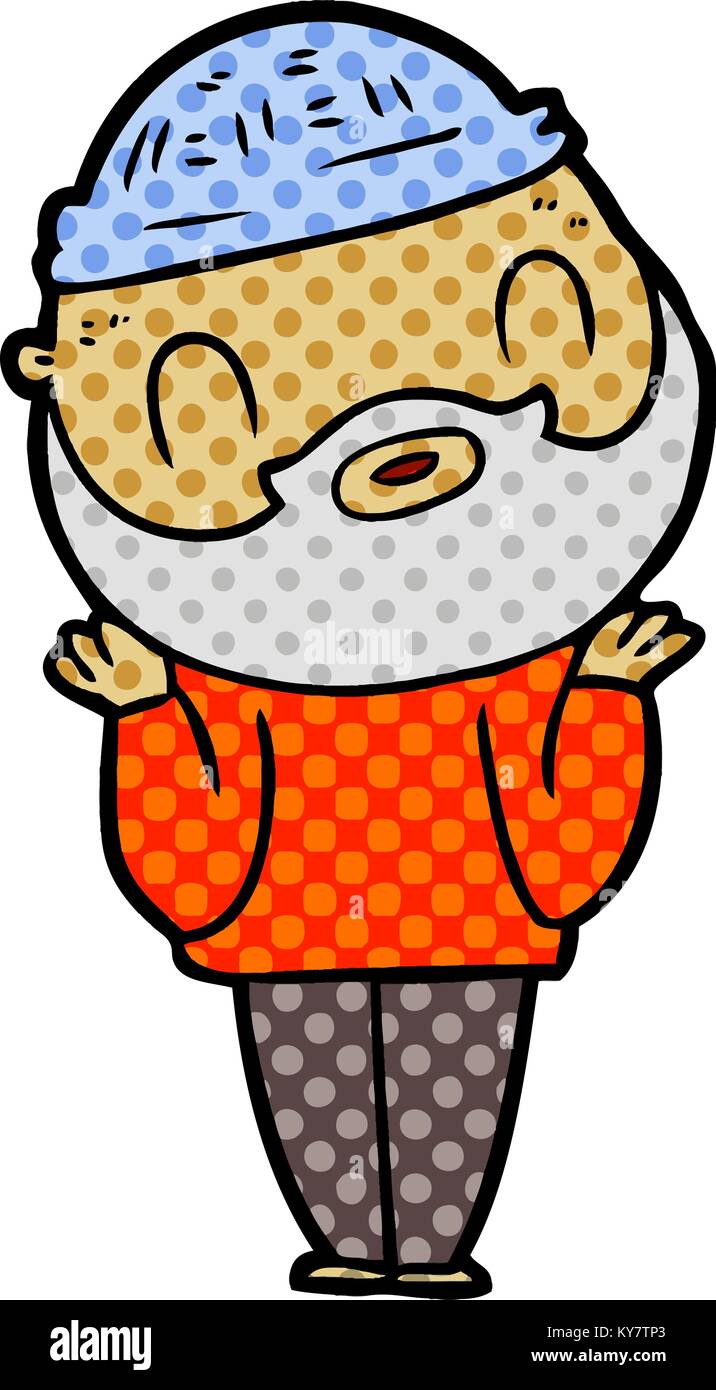 cartoon bearded man Stock Vector Image & Art - Alamy