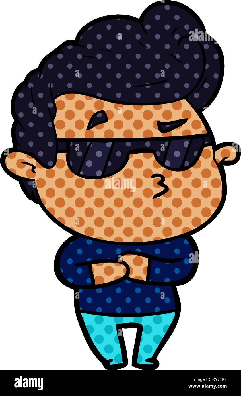 cartoon cool guy Stock Vector Image & Art - Alamy