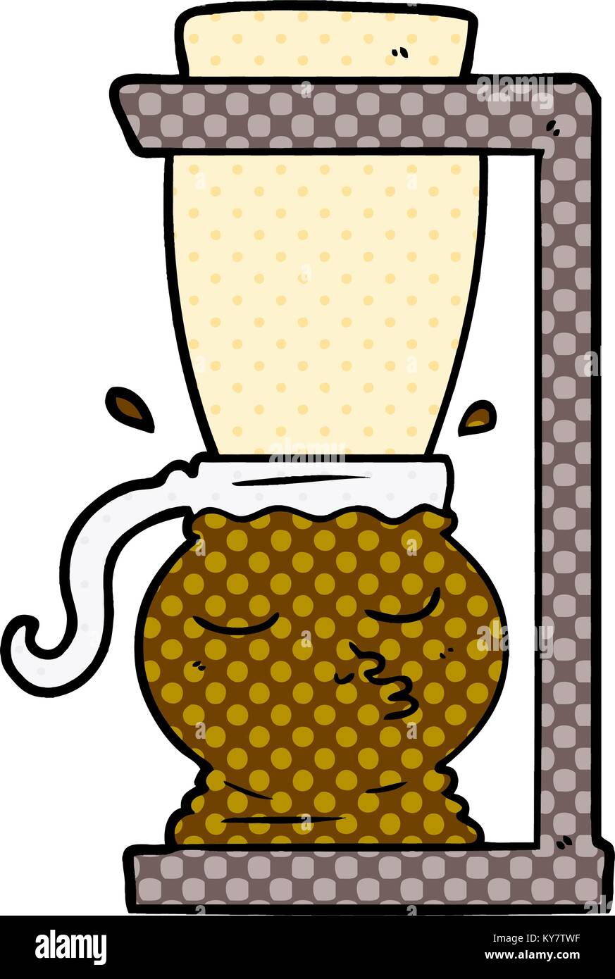 cartoon filter coffee machine Stock Vector Image & Art - Alamy