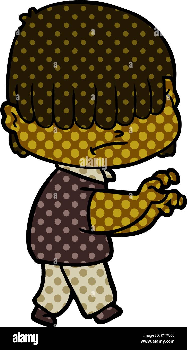 cartoon boy with untidy hair Stock Vector Image & Art - Alamy