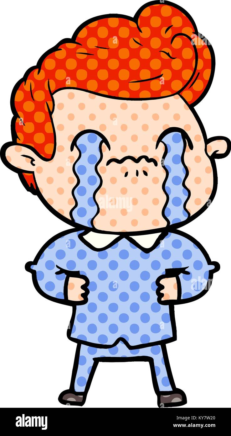 cartoon man crying Stock Vector Image & Art - Alamy