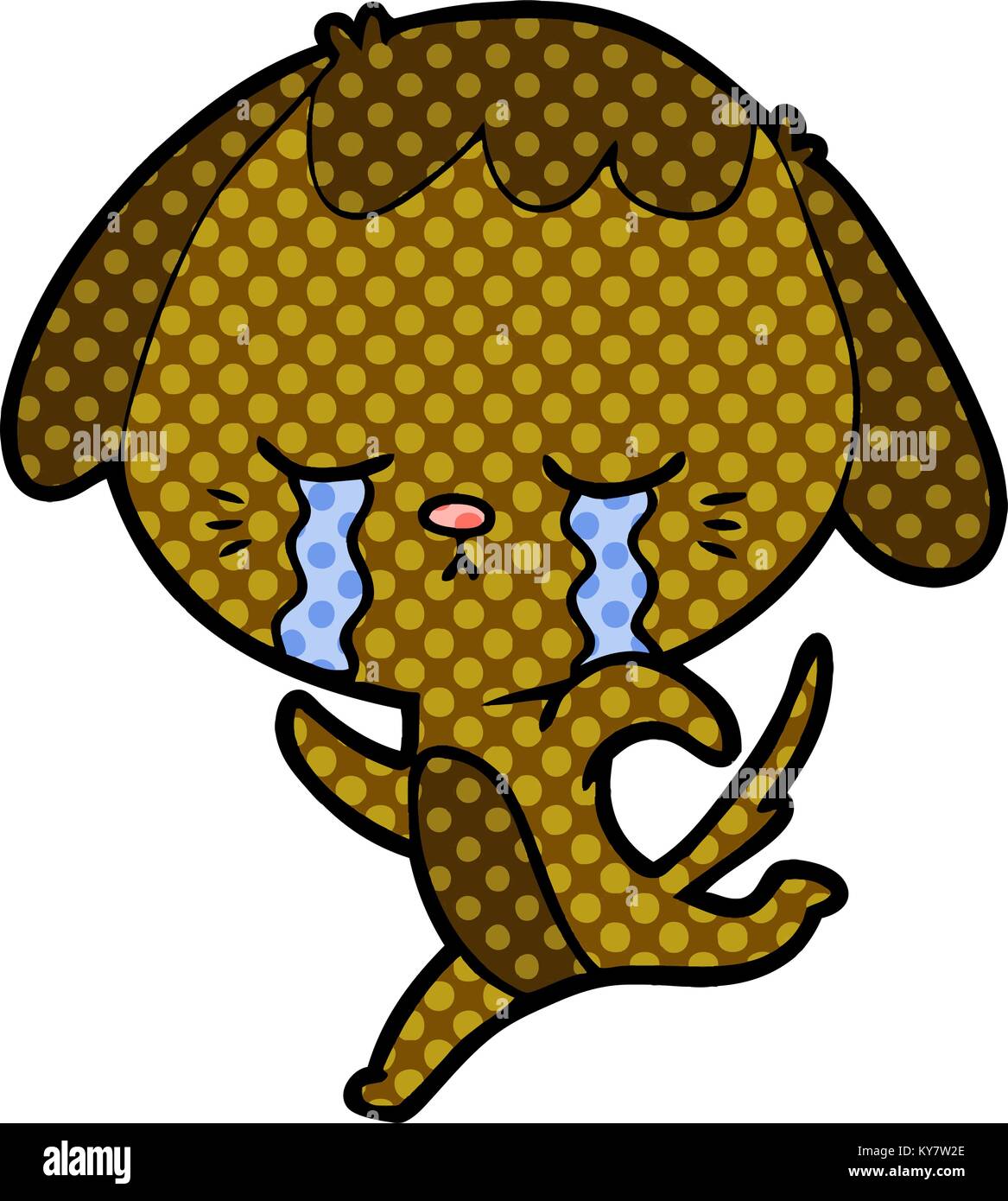 cartoon dog crying Stock Vector Image & Art - Alamy