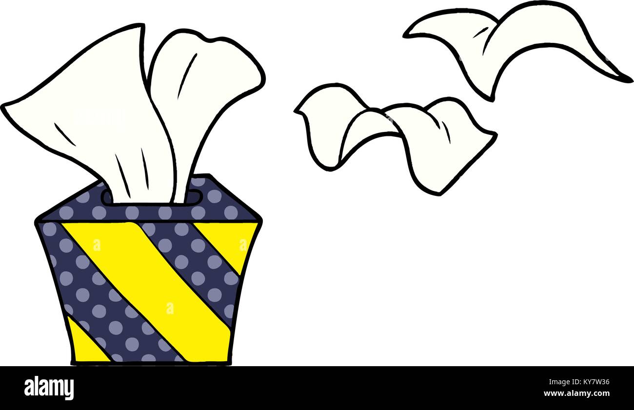 Freehand retro cartoon box tissues hi-res stock photography and images ...