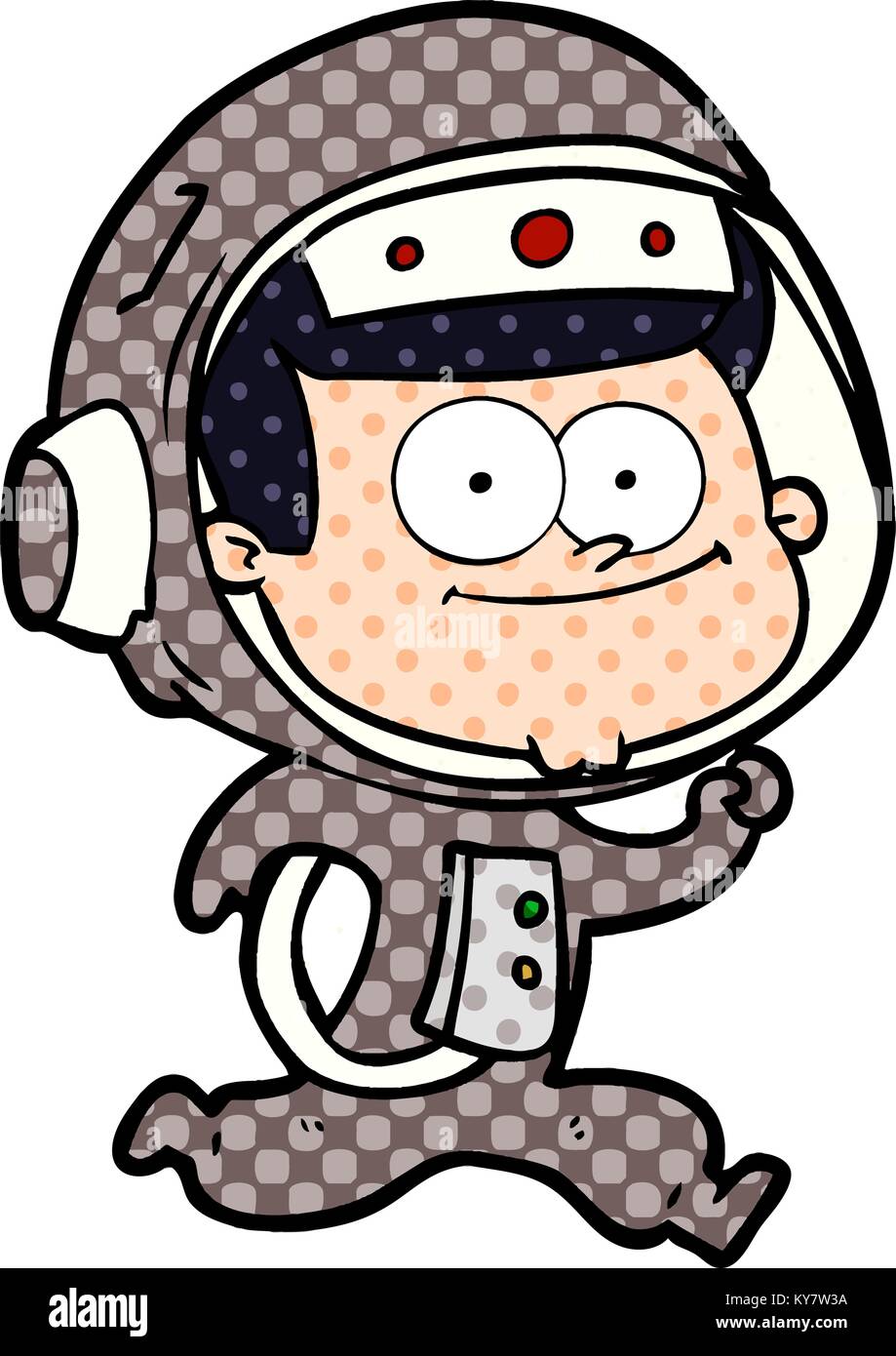 happy astronaut cartoon Stock Vector Image & Art - Alamy