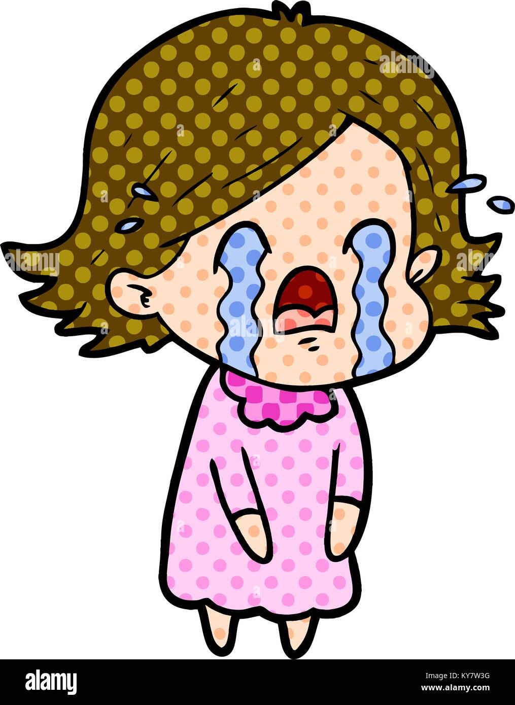 cartoon woman crying Stock Vector Image & Art - Alamy