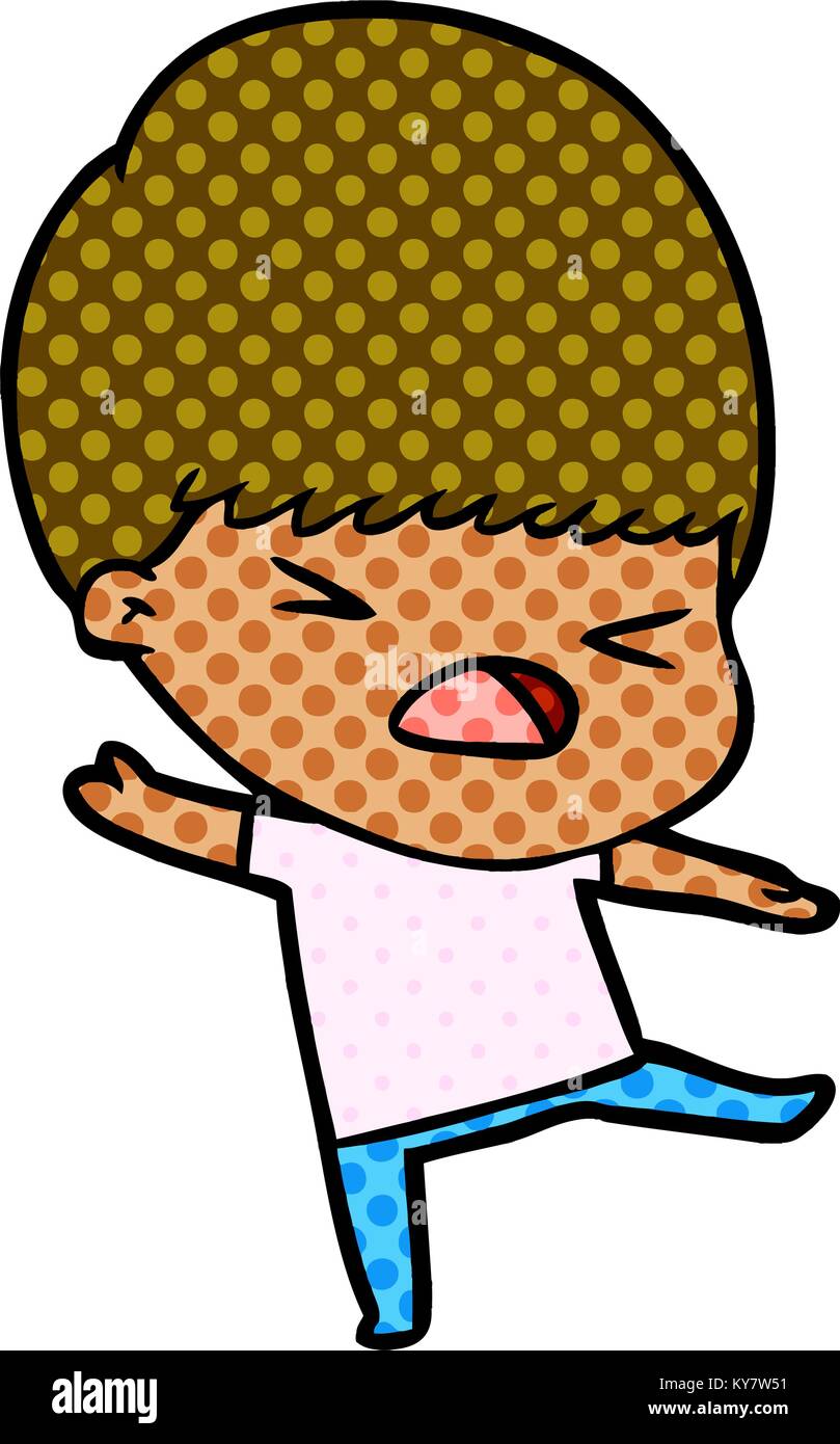 cartoon stressed man Stock Vector Image & Art - Alamy