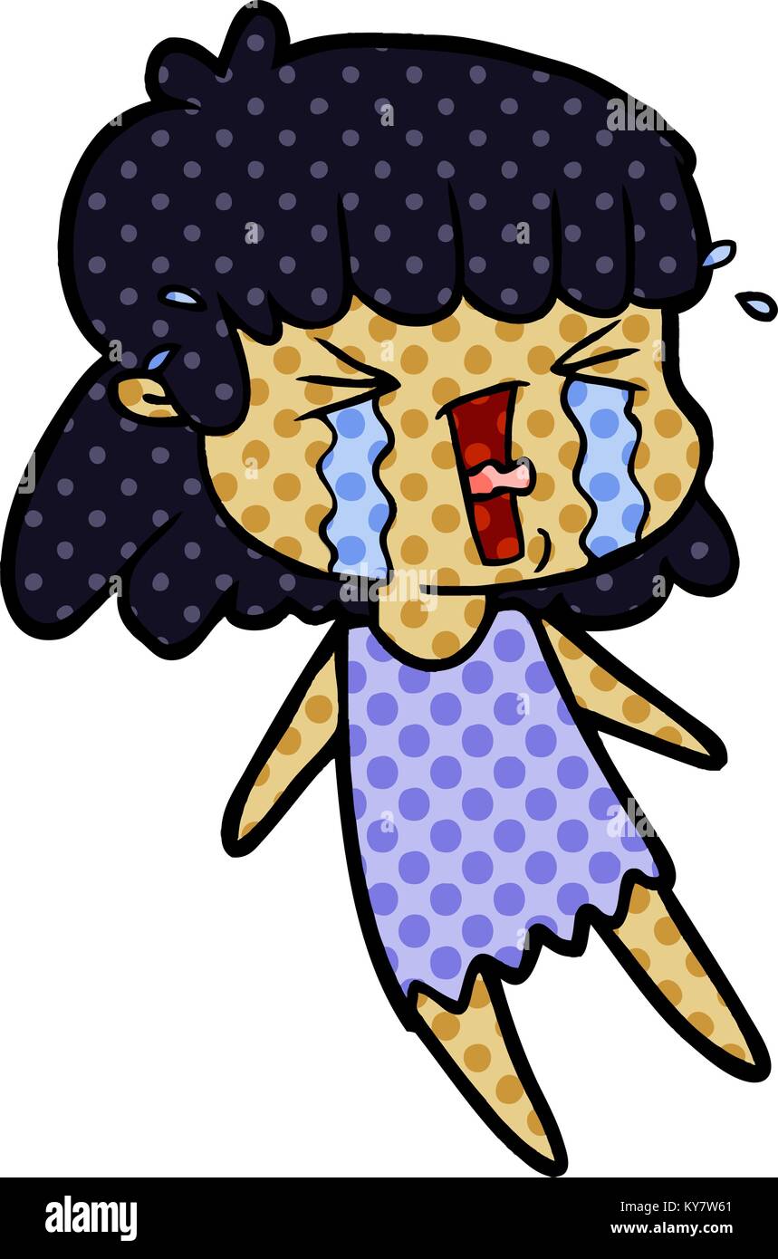 cartoon woman in tears Stock Vector Image & Art - Alamy