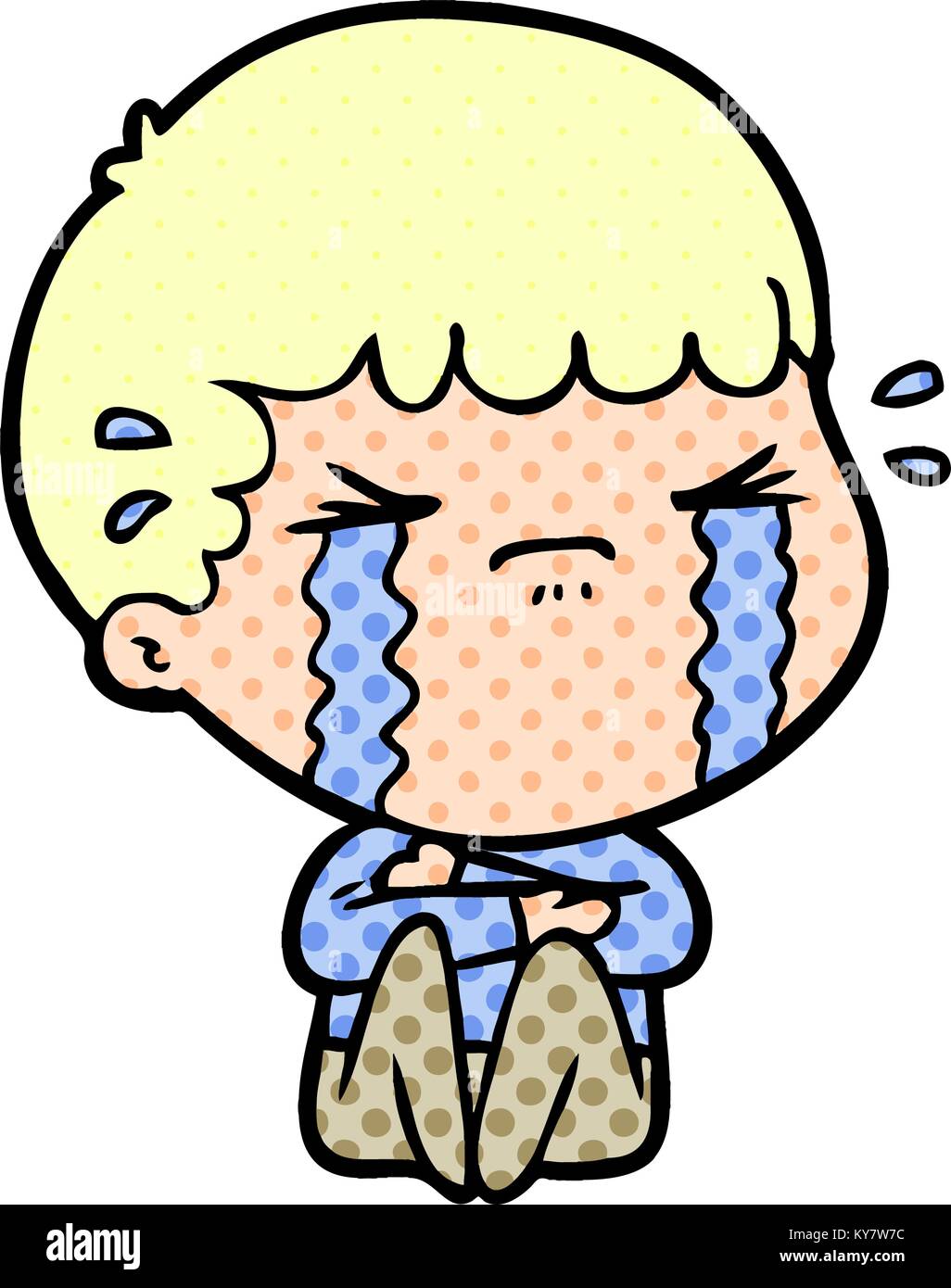 cartoon man crying Stock Vector Image & Art - Alamy