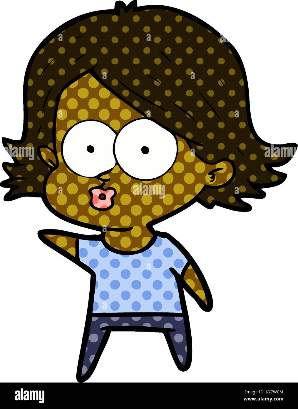 cartoon girl pouting Stock Vector Image & Art - Alamy