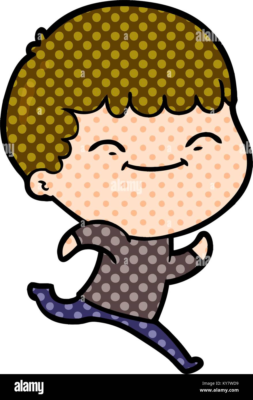 cartoon happy boy Stock Vector Image & Art - Alamy