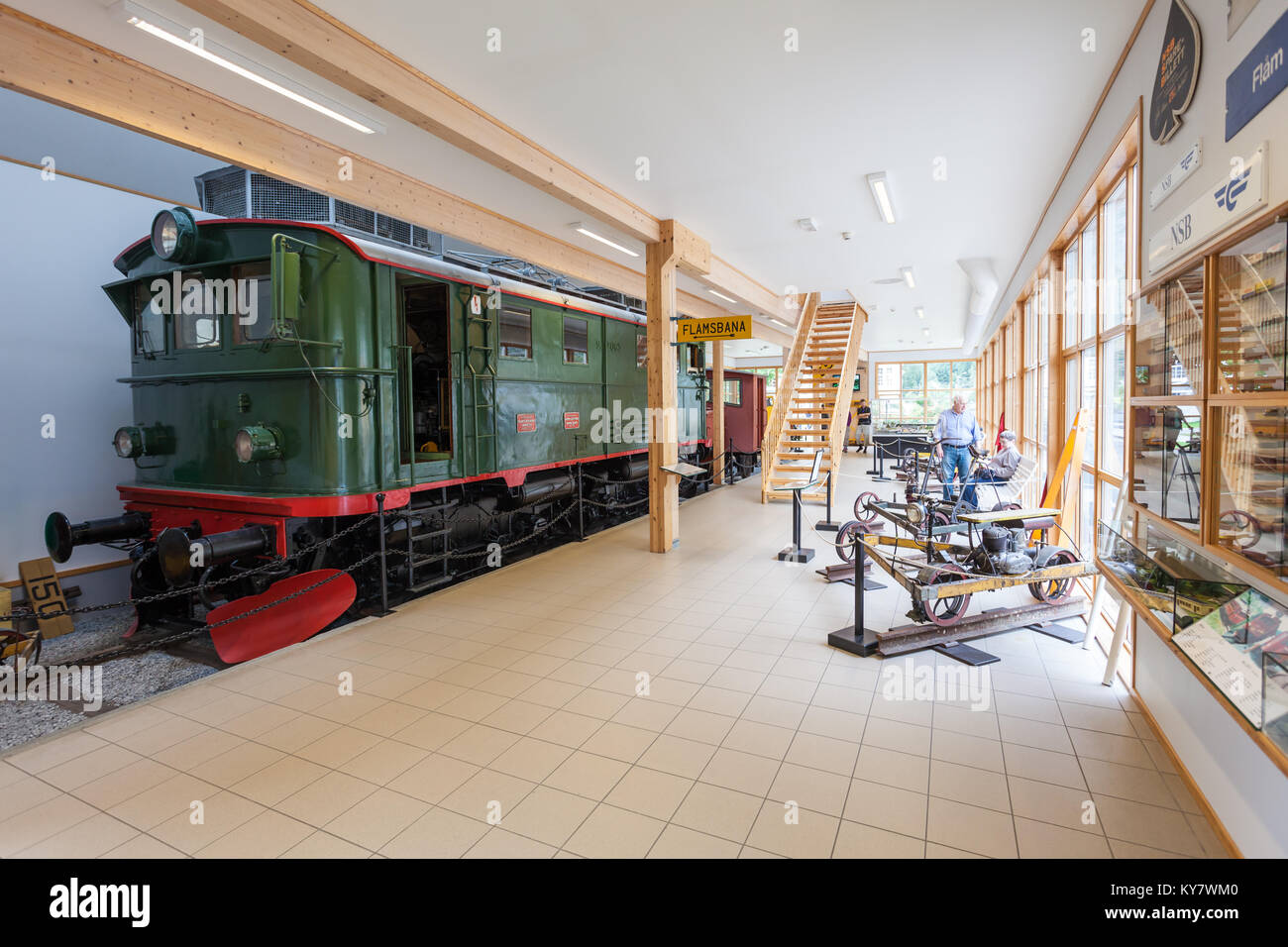 FLAM, NORWAY - JULY 26, 2017: Flam Museum. Flam is a village in ...