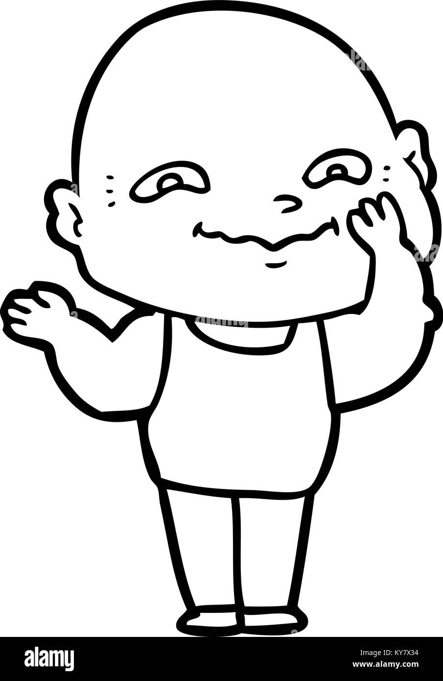 cartoon creepy guy Stock Vector Image & Art - Alamy