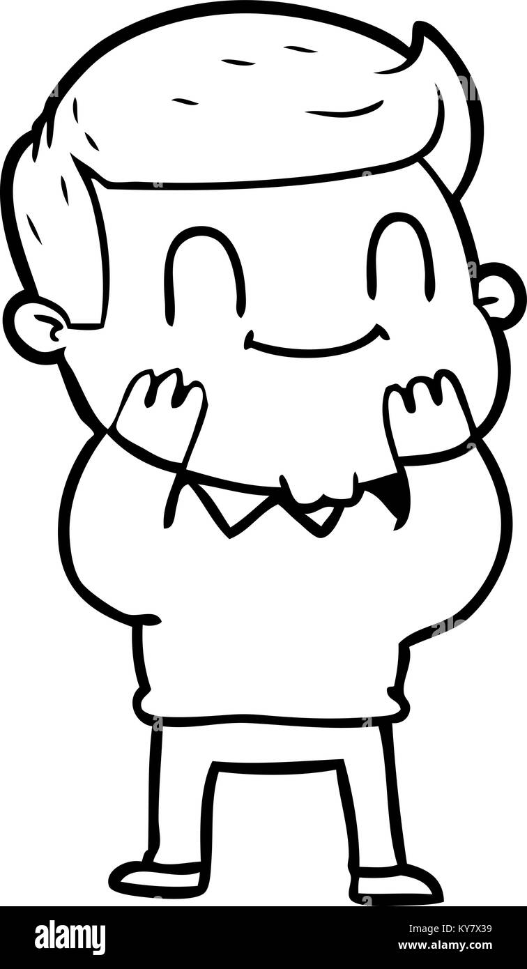 cartoon friendly man Stock Vector Image & Art - Alamy